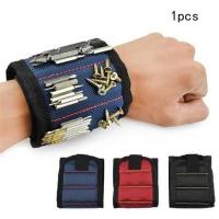 China Magnetic Wrist Strap Screw Storage Bag Portable Wrist Tool Kit Sturdy for sale
