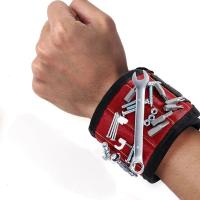 China Electrician Adjustable Wrist Belt Strong Magnetic Wristband Portable Tool Bag with Customized Screws Package Size 5.00cm * 4.00cm * 3.00cm for sale