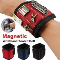 China Electrician Adjustable Wrist Belt Strong Magnetic Wristband Portable Tool Bag with Customized Screws Package Size 5.00cm * 4.00cm * 3.00cm for sale