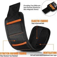 China Strong Magnetic Wristband Portable Tool Bag Electrician Adjustable Wrist Belt Screws Small Metal Nails Bolts for sale