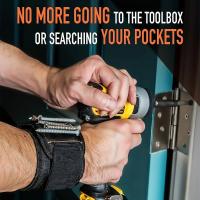 China Strong Magnets Wristband for Holding Screws Nails Drilling Bits Wrist Tool Holder Belts for sale