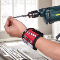 China Magnetic Wrist Support Band with Strong Magnets for Holding Screws Nail Bracelet Belt Support for sale