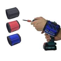 China Strong Magnetic Wrist Charged Woodworking Nail Suction Wristband with Nail Pickup for sale