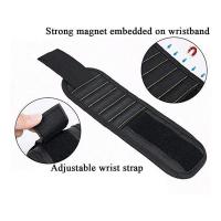 China Strong Magnetic Wrist Charged Woodworking Nail Suction Wristband with Nail Pickup for sale