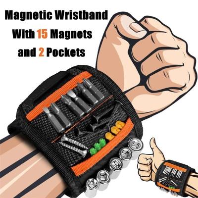 China Magnetic Strap Magnetic Wristband Bag Suction Nail Strong Wrist Strap Magnetic Multifunctional Tool for sale