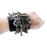 China Eco-Friendly Magnetic Wristband with Strong Magnets and Telescopic Pickup Tool for Holding Screws in Woodworking Projects for sale