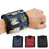 China Magnetic Wrist with Strong Holds Screws Nails Drill Bit Storage Organizer Support Band Repair Magnetic Tools for sale