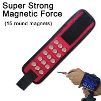 China Portable Magnetic Wristband Tool Kit Strong Magnetic Wristband Tool Strap with Telescopic Pickup Tool Woodworking Tools Repair Accessories for sale