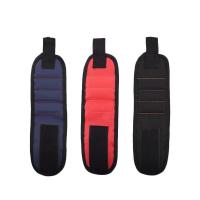 China Magnetic Wristband Portable Tool Bag Magnet Electrician Wrist Tool Belt Screws Nails Drill Bits Bracelet for sale