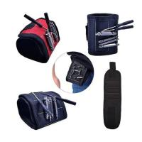 China Magnetic Wristband Portable Tool Bag Magnet Electrician Wrist Tool Belt Screws Nails Drill Bits Bracelet for sale