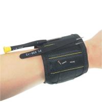 China Strong Magnetic Wristband Tool Bag Oxford Cloth Wrist Belt Portable Screws Nails Tool for sale