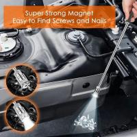 China Magnetic Telescopic Pick-up Tools Grip LED Light Adjustable Extendable Long Reach Pen Handy Tool for sale