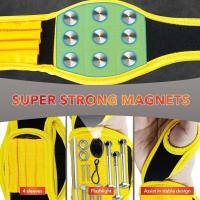 China Waterproof Magnetic Wristband With Flashlight For Holding Screws Nail Drill Bit for sale