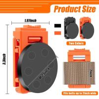 China Magnetic Belt Clips, Heavy Duty Tool Holster Belt Clip Non-Slip Magnetic Tool Holder Magnet Belt Organizer for Hammer Screwdrivers for sale