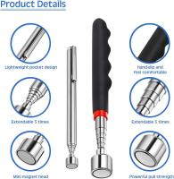 China Pickup Tool With LED Light Magnetic Rod Magnetic Rod Metal Parts Magnetic Tool Telescopic Pickup for sale
