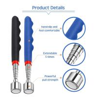 China LED Light Extendable Telescopic Adjustable Magnet Stick Magnetic Pick Up Pickup Tool for sale