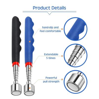 China LED Light Extendable Telescopic Adjustable Magnet Stick Magnetic Pick Up Pickup Tool for sale