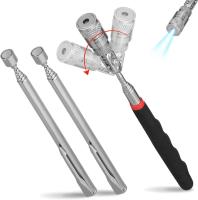 China Magnetic Pick-up Tool Telescopic Pick-up Rod and 360-Degree Rotating Inspection Mirror with LED Light for sale