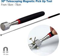 China Telescoping Inspection Mirror Magnetic Pick Up Tool Kit With LED Light For Car Repair for sale