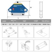China Magnetic Welding Holders Angle Solder Arrow Magnet Weld Fixer Positioner Ferrite Holding Auxiliary Locator Tools for sale