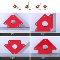 China Welding Auxiliary Magnetic Holder Strong Magnet 3 Angle Arrow Positioner Power Soldering Speciality Locator Tool for sale