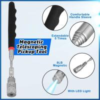 China REACH Aluminum Alloy Magnetic Retractable Pen Mounted Picker for Quick Metal Retrieval for sale