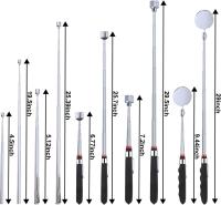 China REACH Aluminum Alloy Magnetic Retractable Pen Mounted Picker for Quick Metal Retrieval for sale