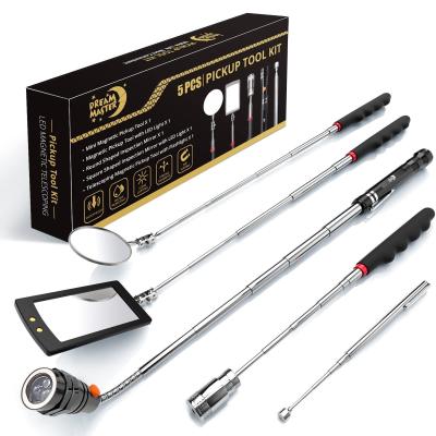 China Magnetic Pickup Tool Set with 3 LED Lights for sale