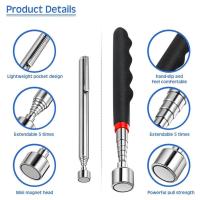 China Telescopic Magnetic Pen with Light Magnet Pick up Tool Extendable Pickup Rod Stick for Picking up for sale