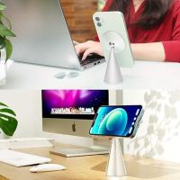 China Magnetic Phone Stand Compatible with iPhone 13&iPhone 12, Mini, Pro and Pro Max, Adjustable Aluminum Holder for sale