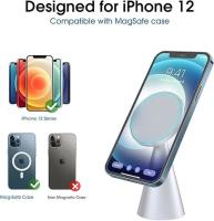 China Magnetic Phone Stand Compatible with iPhone 13&iPhone 12, Mini, Pro and Pro Max, Adjustable Aluminum Holder for sale