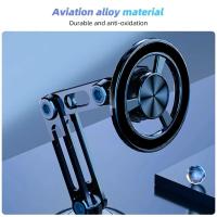 China 360° Rotate Strong Magnetic Car Phone Holder For Magsafe Foldable Phone Stand Air Vent Magnet Mount GPS Support For phone 14 13 for sale