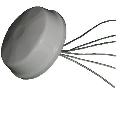 China Omnidirectional MIMO Ceiling Antenna 20W 2.4/5.8GHz with 6 RPTNC Connectors for WLAN WiFi WiMAX for sale