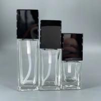 China Crystal Glass Perfume Spray Bottle 30ml 50ml Leakproof Refillable Empty for sale