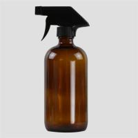China Amber Glass Trigger Spray Bottle 500ml CE Certified Odorless Spray Top for Cosmetics for sale