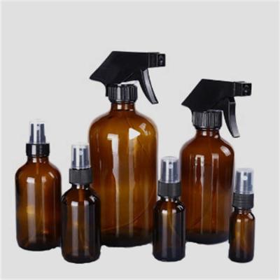 China Amber Glass Spray Bottles Leakproof Odorless 250ml 500ml Reusable for sale