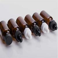 China Amber Glass Dropper Bottles 5ml 10ml 15ml 30ml 50ml 100ml Essential Oil Bottles for sale