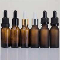 China 5ml 10ml 15ml 30ml 50ml Amber Glass Dropper Bottle USP Type I Essential Oil Bottle for sale