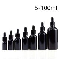 China Amber Glass Dropper Bottle 30ml 50ml Essential Oil Bottle USP Type I Borosilicate Glass for sale