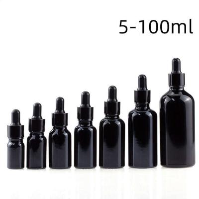 China Amber Glass Dropper Bottle 30ml 50ml Essential Oil Bottle USP Type I Borosilicate Glass for sale