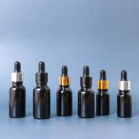 China Amber Glass Dropper Bottle 30ml 50ml Essential Oil Bottle USP Type I Borosilicate Glass for sale