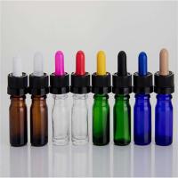 China Amber Glass Dropper Bottles 5ml 10ml Essential Oil USP Type I ISO9001 for sale
