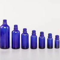 China OEM 30ml Blue Glass Dropper Bottle for Essential Oils Durable Borosilicate Glass for sale