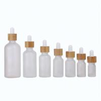 China Sturdy 30ml Frosted Glass Dropper Bottles for sale