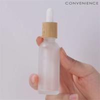 China Sturdy 30ml Frosted Glass Dropper Bottles for sale