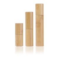 China Eco Friendly Bamboo Roll On Perfume Bottle 30ml 50ml Non Toxic Glass Dropper Bottle for sale