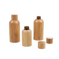 China Bamboo Wood Glass Cosmetic Bottles 15ml 20ml 30ml Eco Friendly Packaging for sale