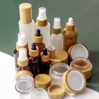 China Bamboo Wood Glass Cosmetic Bottles 15ml 20ml 30ml Eco Friendly Packaging for sale
