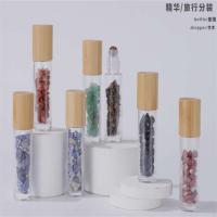China Multifunctional Roller Bamboo Dropper Bottle For Essential Oil 10ml 15ml Ultralight for sale