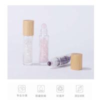 China Multifunctional Roller Bamboo Dropper Bottle For Essential Oil 10ml 15ml Ultralight for sale